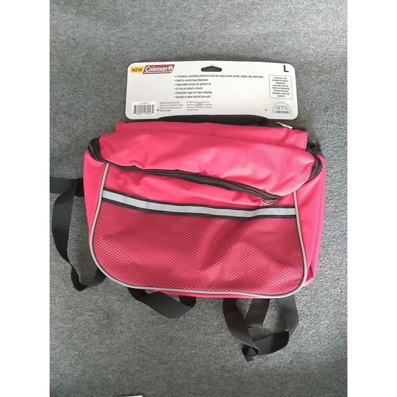 Other | Coleman Large Dog Pack Saddle Bag Style Hiking Backpack Red ...